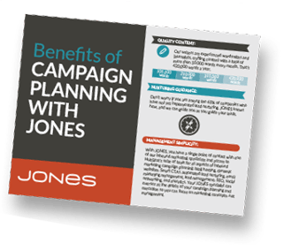 Thank You Benefits of Campaign Planning With JONES